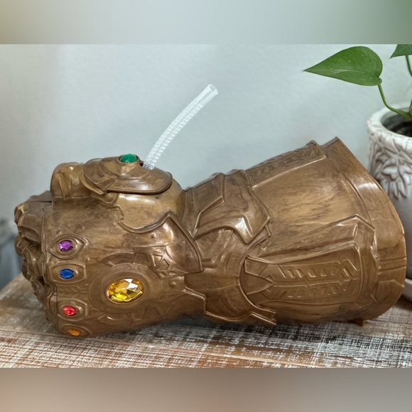 Marvel | Other | Thanos Infinity Gauntlet Glove Cup Straw Disney Parks ...